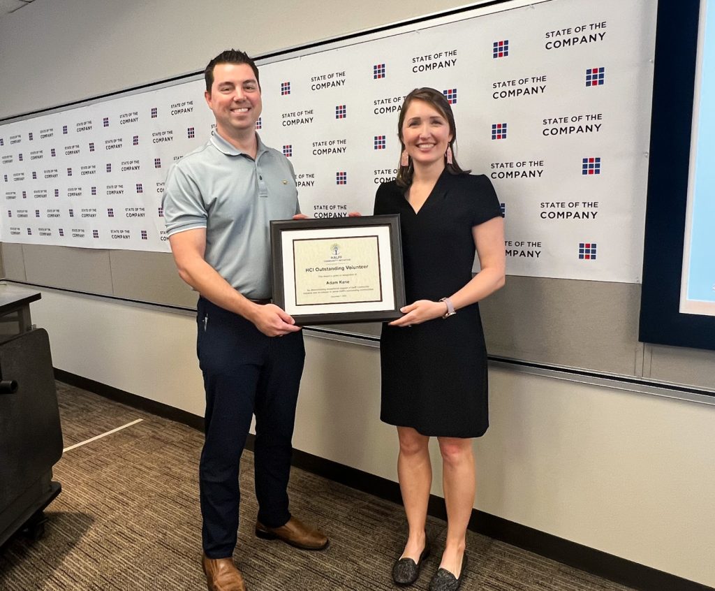 Transportation Project Manager Adam Kane Honored With HCI Outstanding Volunteer Award - Halff